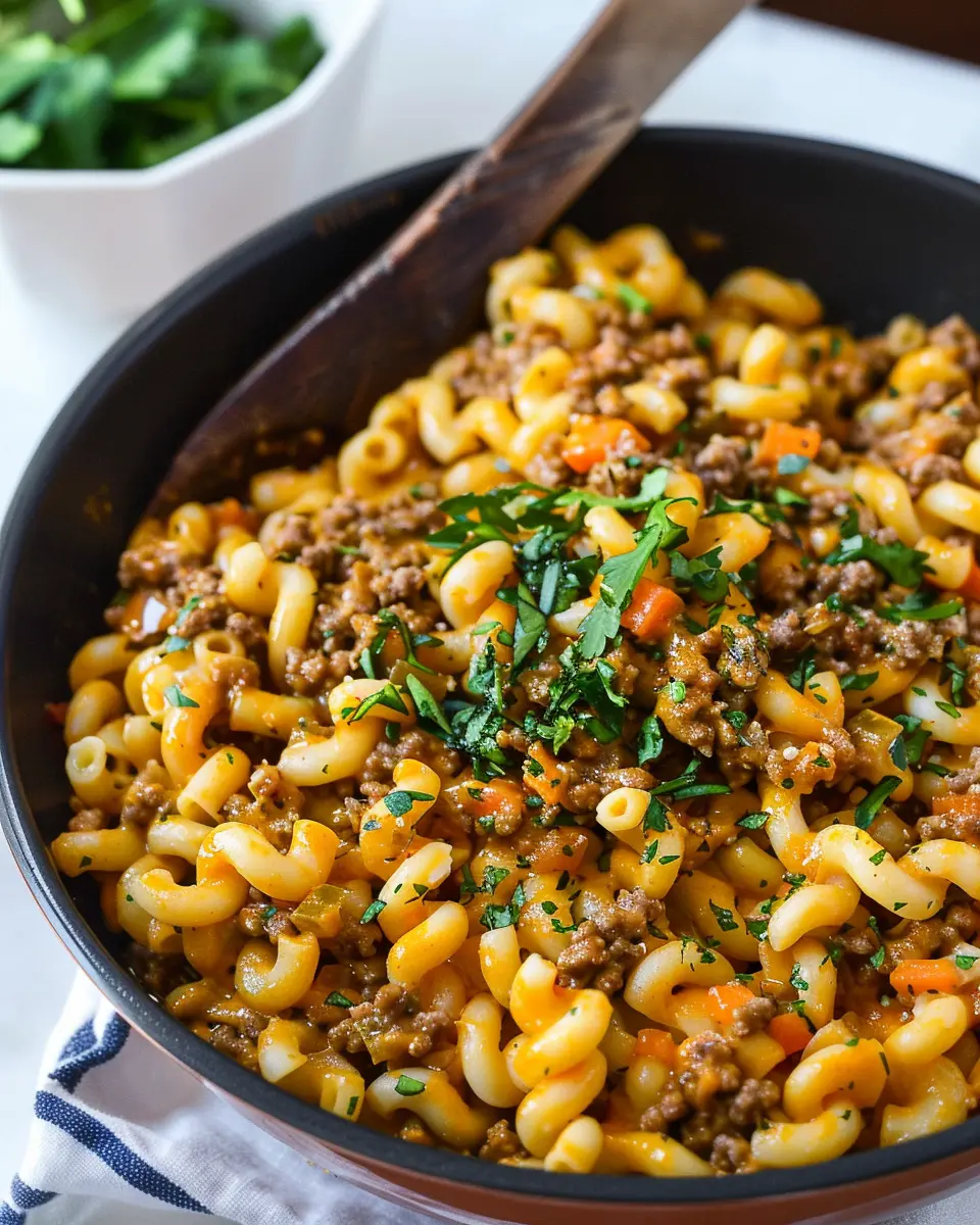homemade hamburger helper