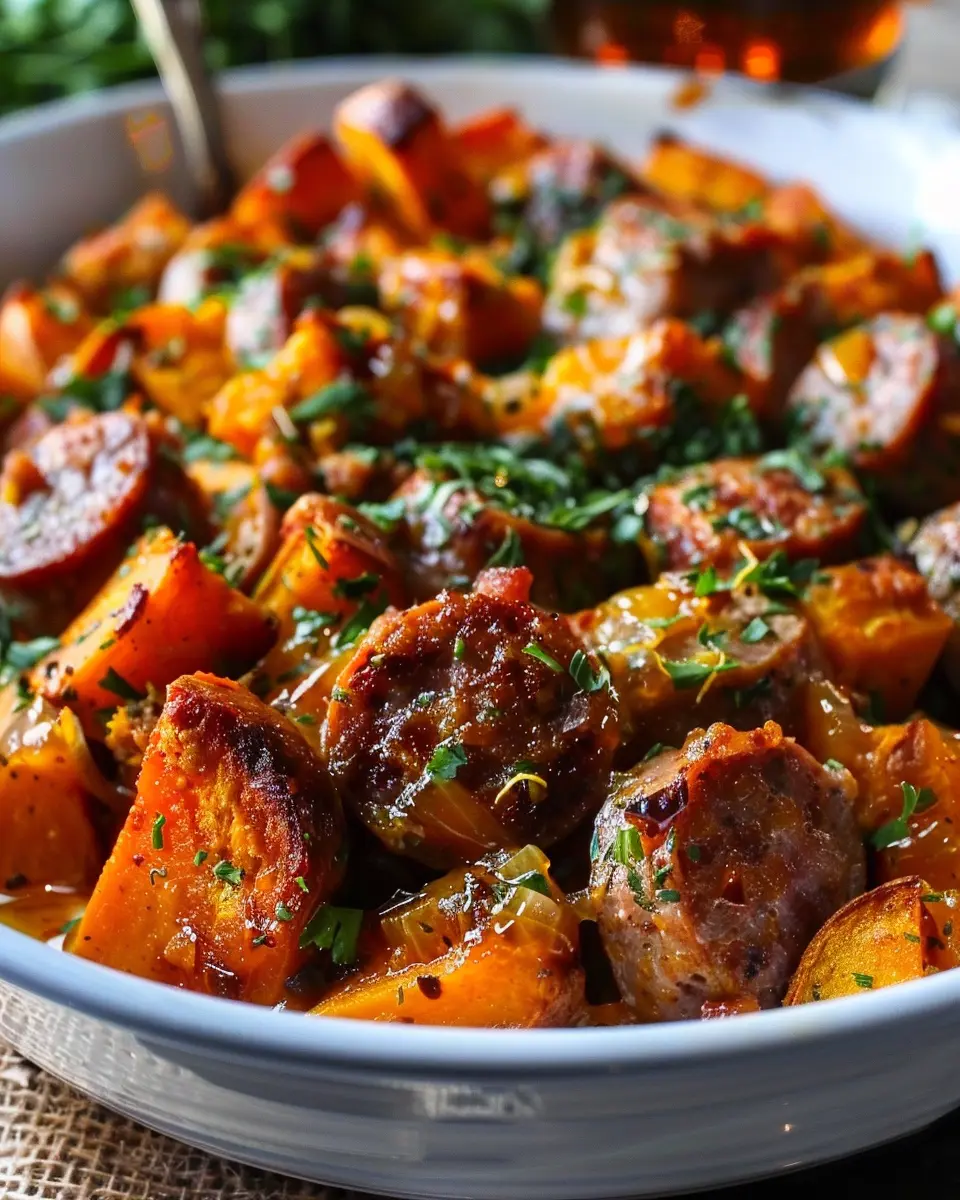 honey garlic sausage casserole