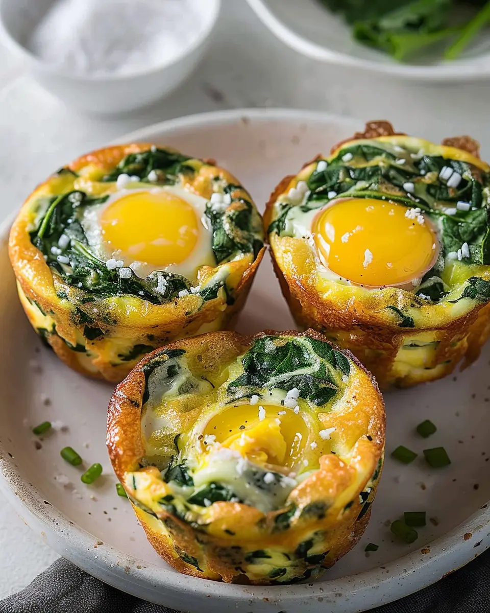 spinach egg muffins