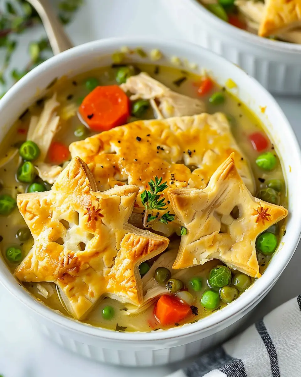 healthy chicken pot pie soup