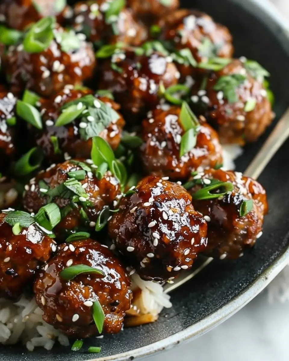easy mongolian meatballs