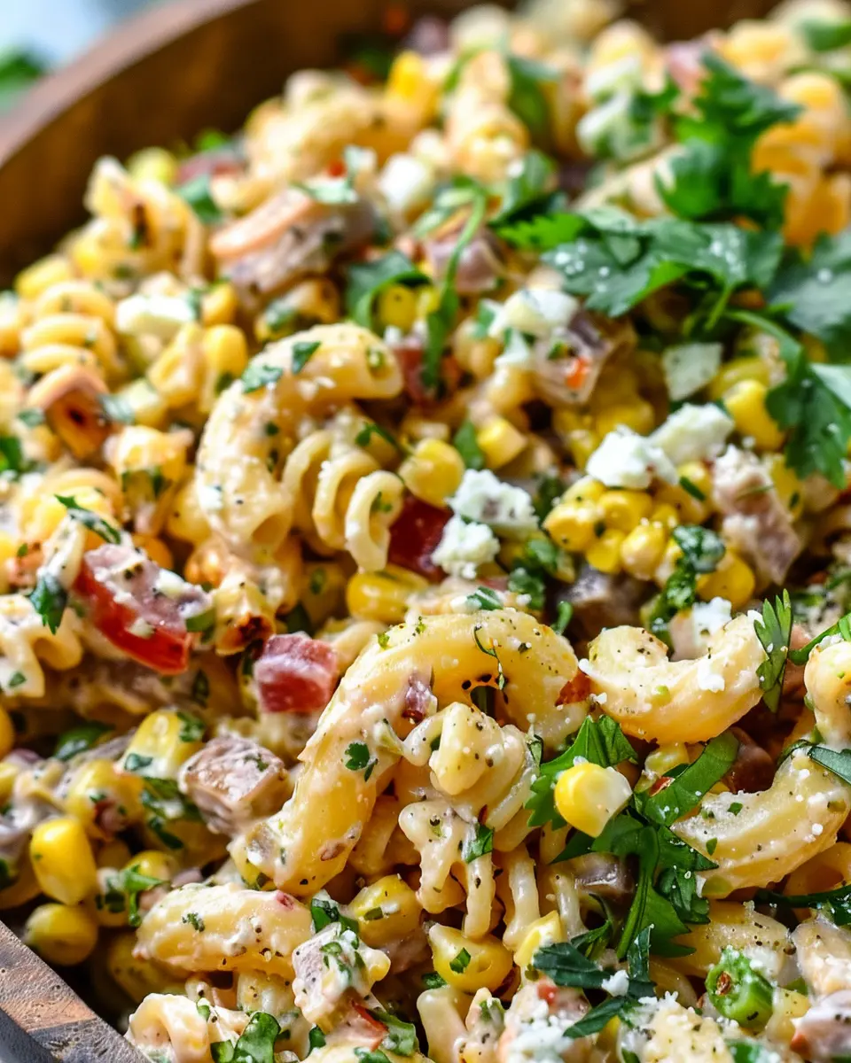 Mexican Street Corn Pasta Salad