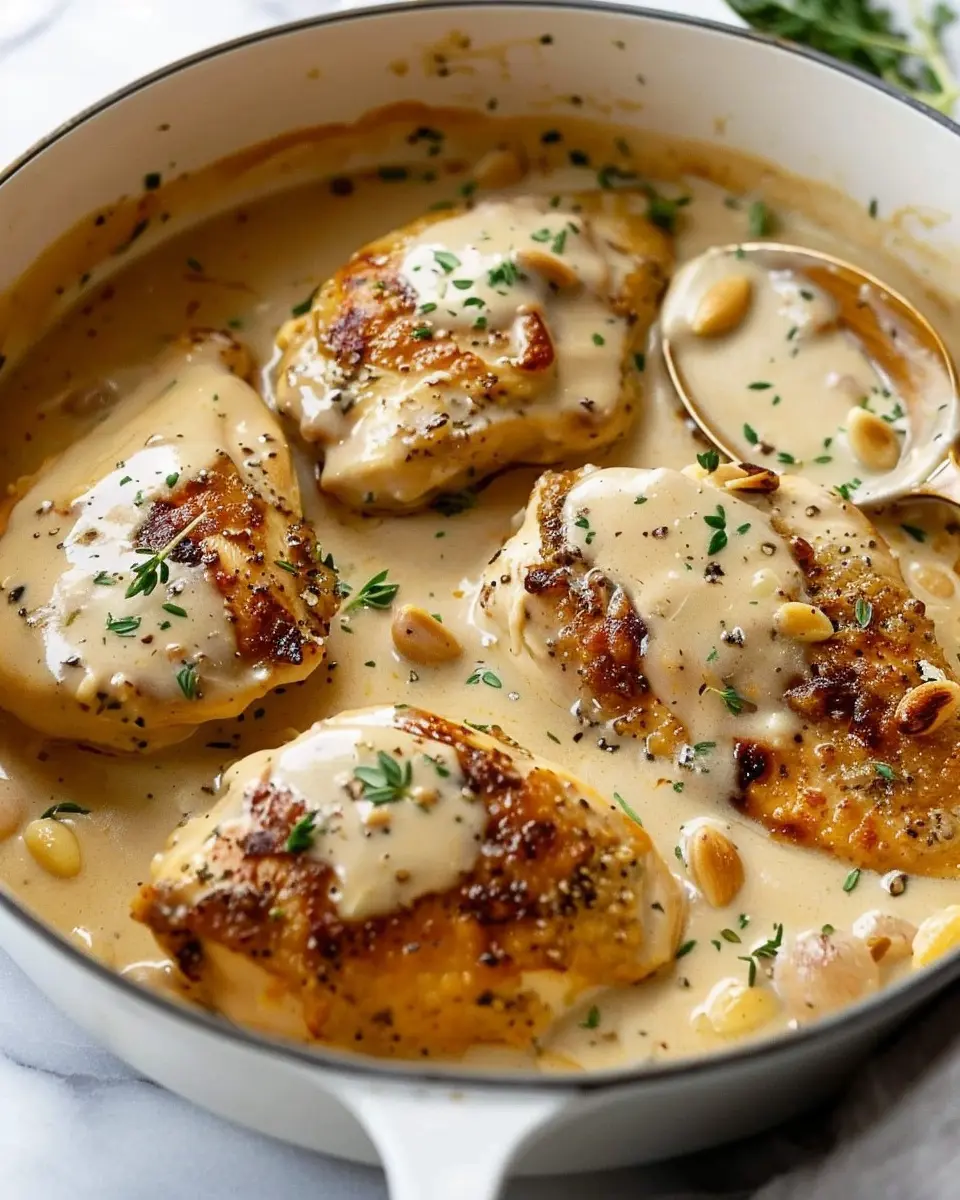 creamy garlic chicken