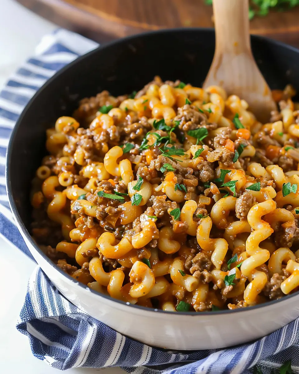 homemade hamburger helper